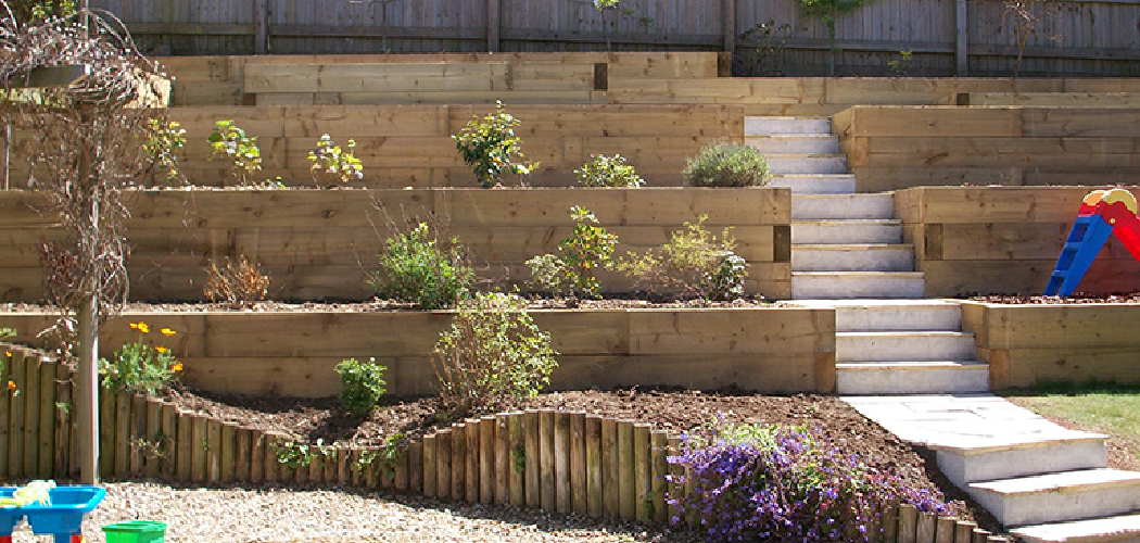 How to Build a Sleeper Retaining Wall on a Slope | 10 Easy Ways